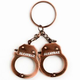 Bronze Color Handcuffs Keyring – Alcatraz Gift Shop